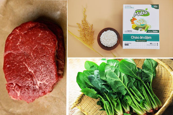 4 món cháo thịt bò cho bé dặm từ 10 tháng tuổi